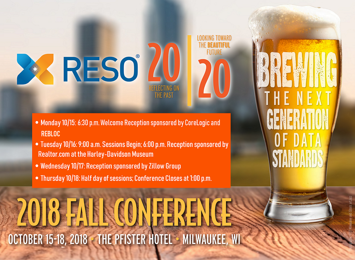 Agenda Overview Fall 2018 RESO Conference Banner | RESO - Real Estate ...
