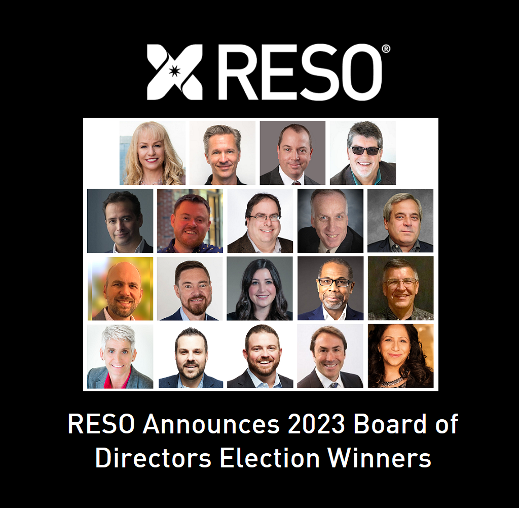 RESO Announces 2023 Board of Directors Election Winners | RESO - Real Estate Standards Organization