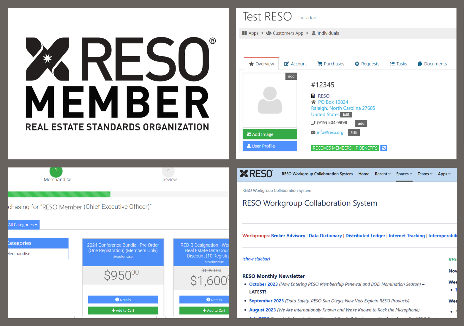 Member Hub Collage | RESO - Real Estate Standards Organization